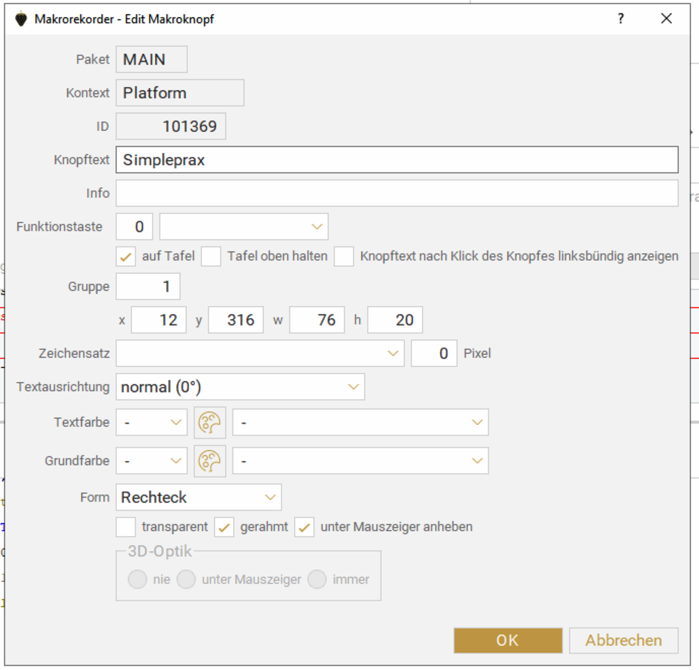 Einrichtung der Schnittstelle zu Medistar